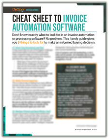 Get the Cheat Sheet to Invoice / AP Automation